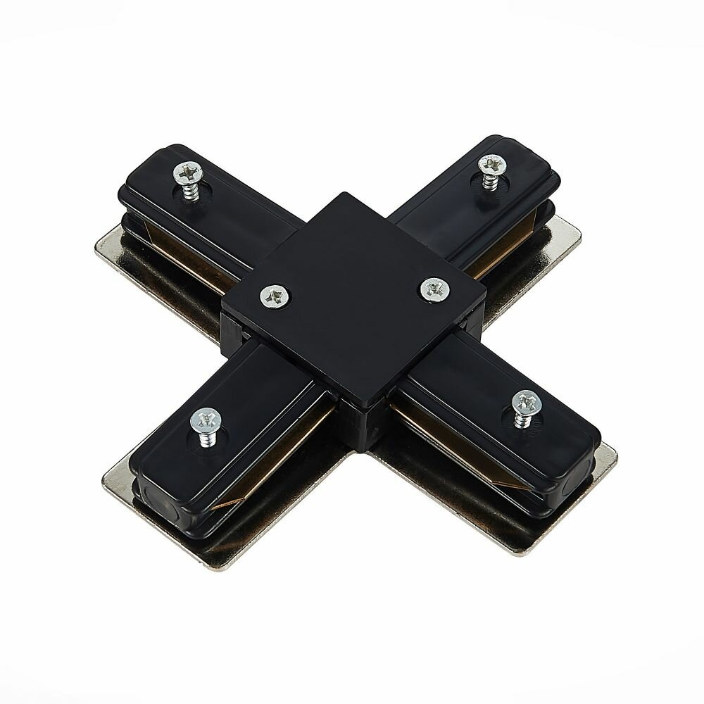 ST002.449.00 Коннектор X-образный ST-Luce Черный.