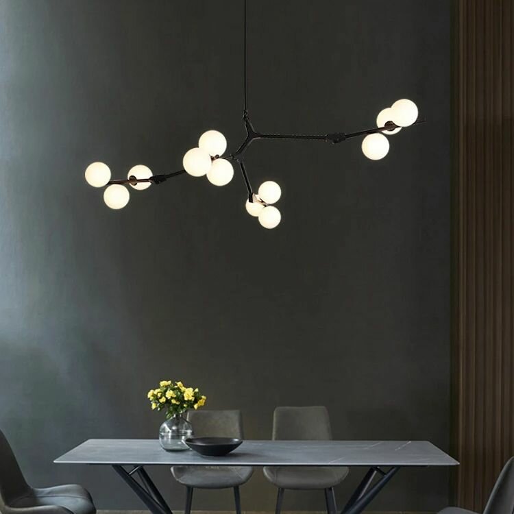 Люстра Выполнена В Форме Ветвей Дерева, В Современном И Простом Стиле. Светодиодное Декоративное Освещение Для Гостиной, Столовой И Спальни.