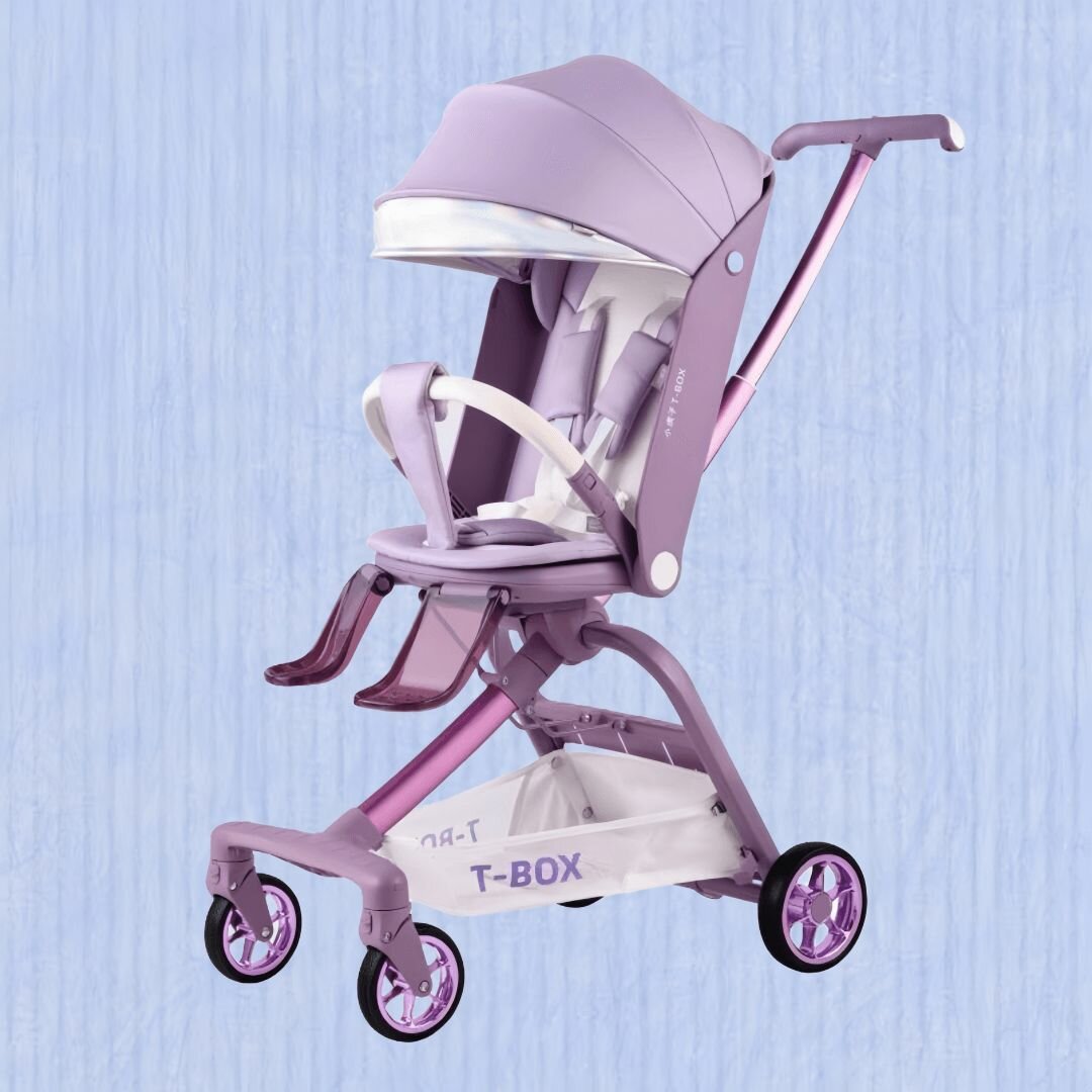 Легкая складная коляска, сидячая/лежачая двухсторонняя с высоким профилем, 3 года