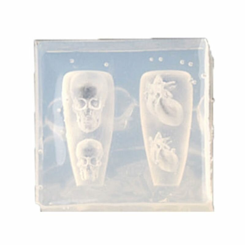 Силиконовая пластина для штамповки ногтей DIY, различные формы, формы резьбы, художественный материал