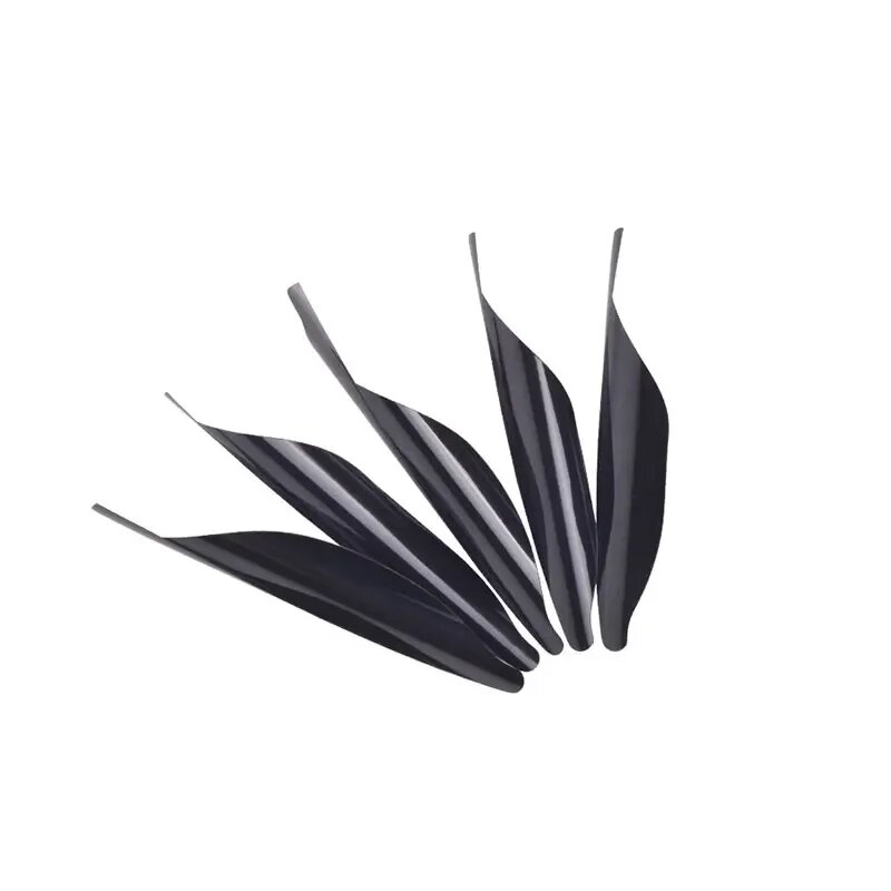 Спиральные перья для стрельбы из лука, 50 шт, вращающиеся лопасти 1,75 дюйма с Черный, черный