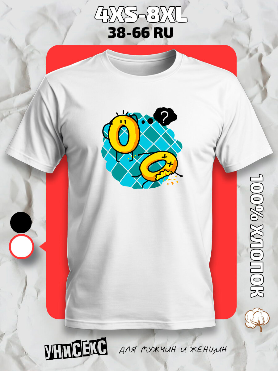 Футболка с принтом пончиками