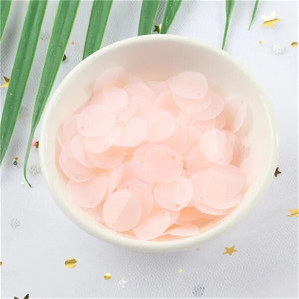 Розовые пайетки ПВХ, 12 мм, 10 г, Grind pink