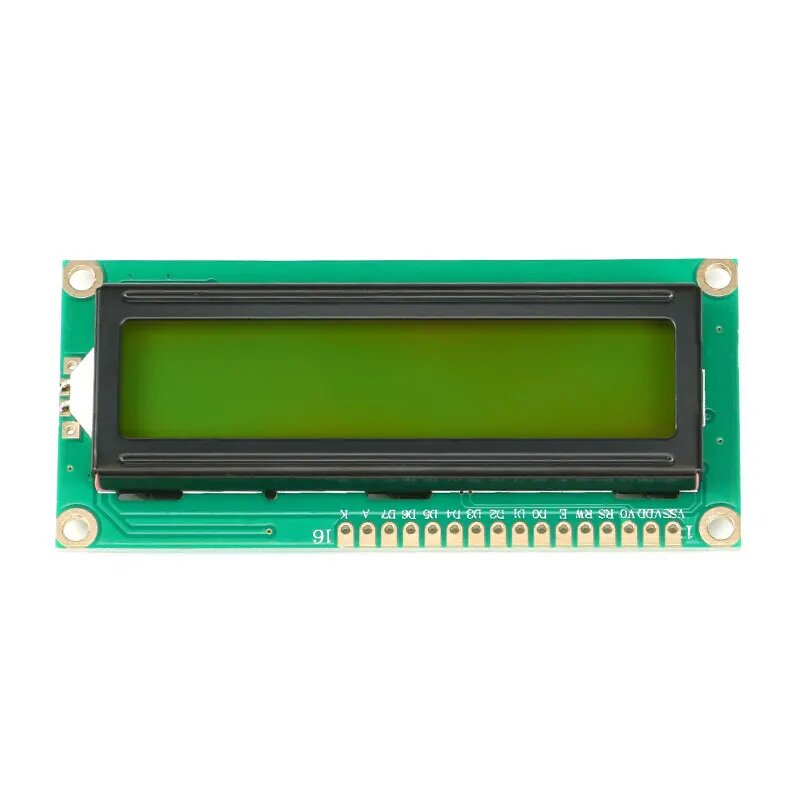 ЖК-модуль LCD1602A синий желто-зеленый Your Cee 1602A 5V Blue