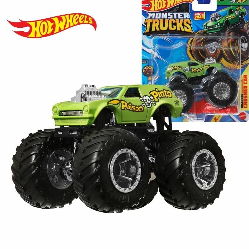 Машинка Mattel Hot Wheels Monster Trucks (Монстр трак) 2024 FYJ44 Poison Pinto