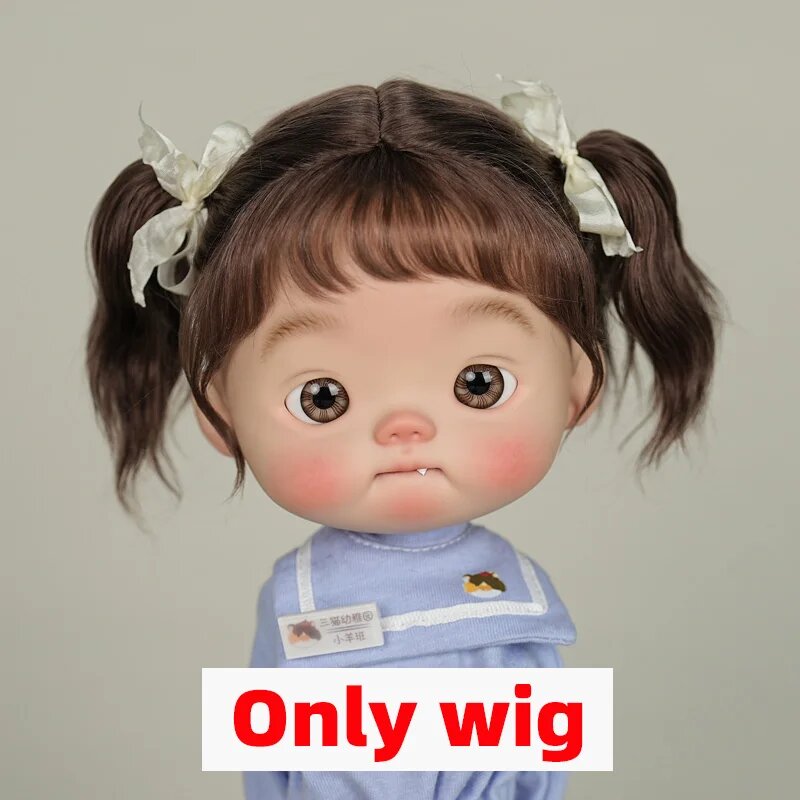 Парик мохер для куклы Блайз 9-10 дюймов Бежевый, Only wig -7