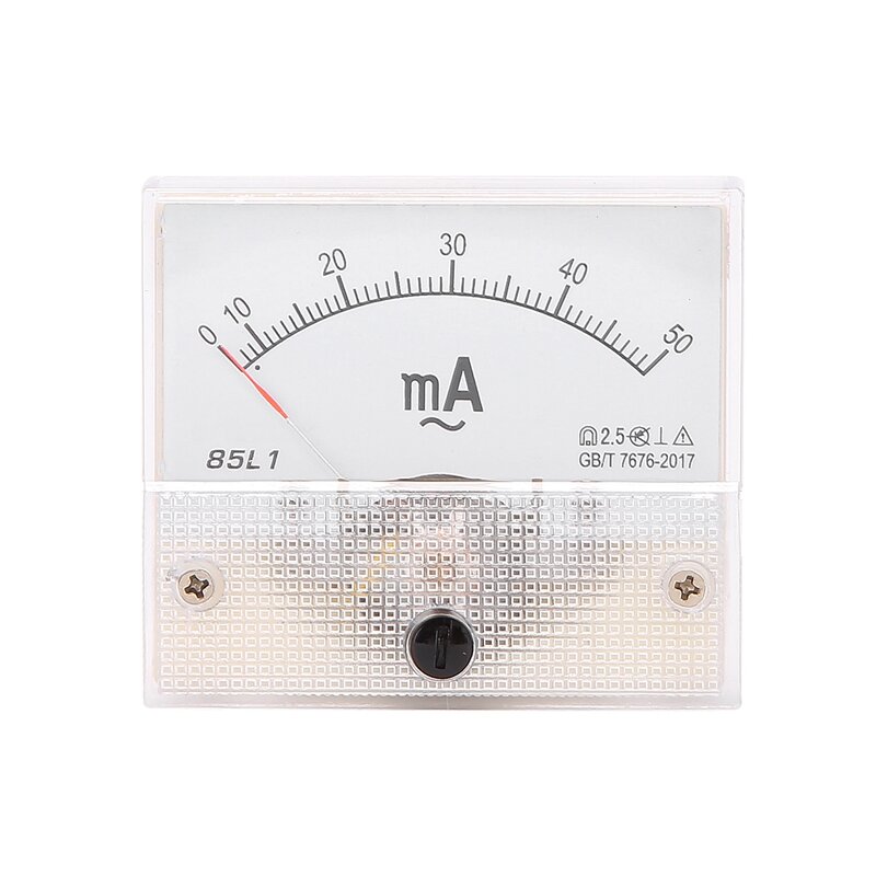 Стрелочный амперметр переменного тока 0 - 50 мА, аналоговый щитовой амперметр для распределительных коробок регуляторов давления и т. д.