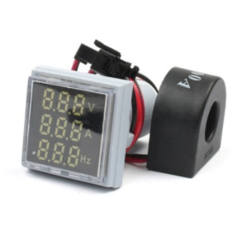 В 1 AC 60-500 В цифровой вольтметр амперметр Гц герц частотомер 22 мм индикатор напряжения тока светодиодный тестер