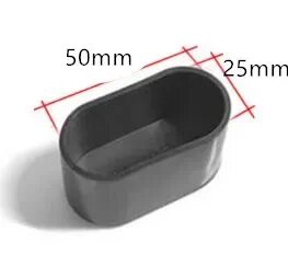 Накладки на ножки стула 25x50mm черные