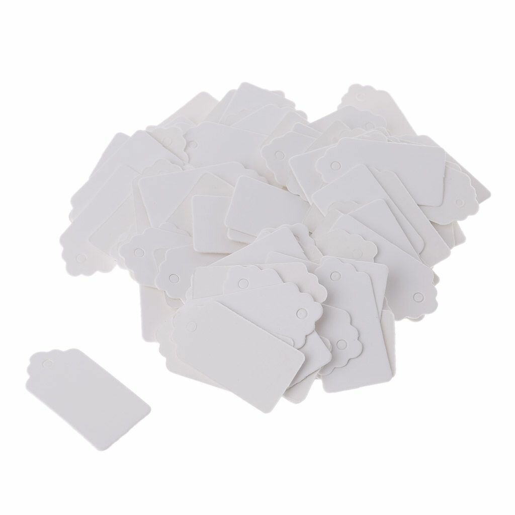 Винтажные бирки из крафт-бумаги 100 шт.