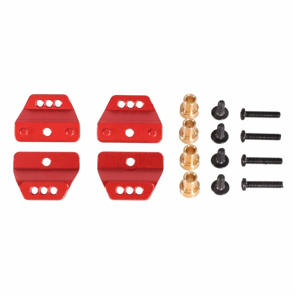 Детали крепления амортизатора MN78 Cherokee 1/12 красные