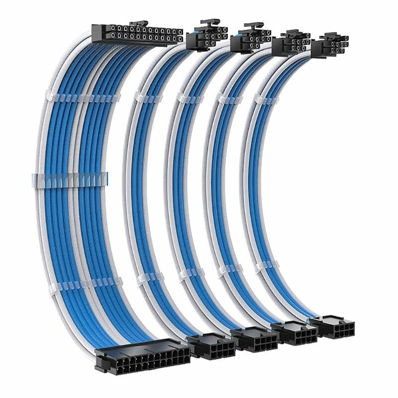 Модуль питания удлинительный кабель материнской платы процессора графической карты удлинительный кабель-синий и белый
