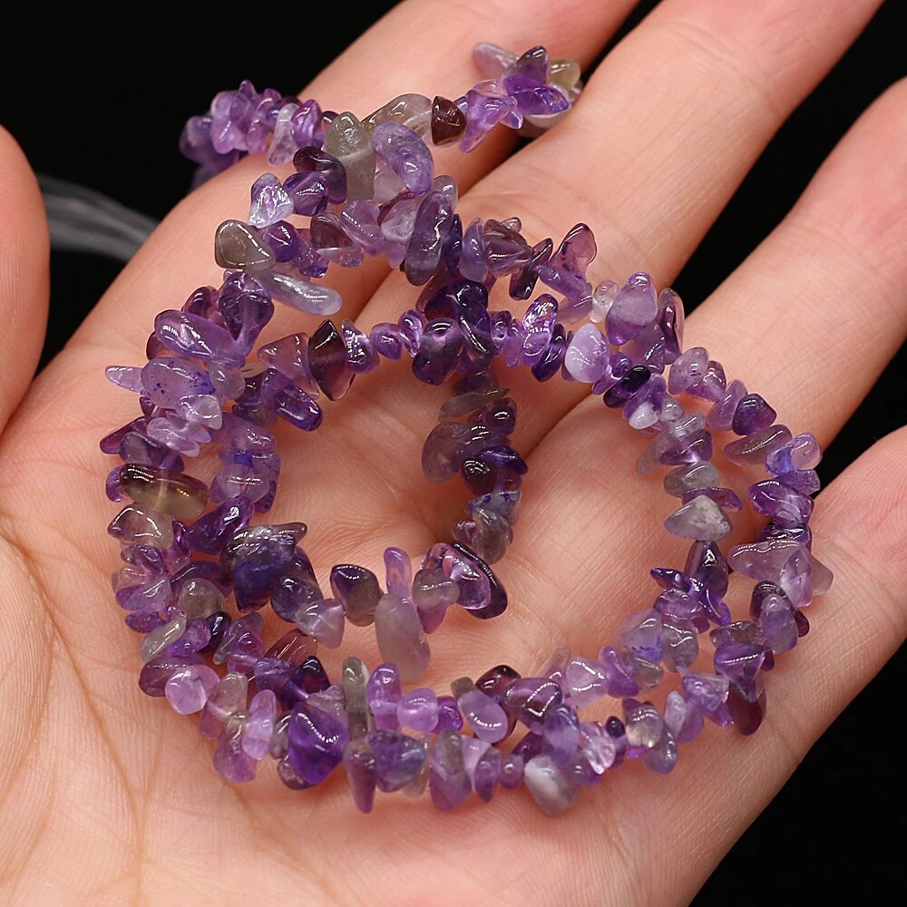 Бусины из натуральных камней аметист, бирюза, кварц Фиолетовый, Amethyst