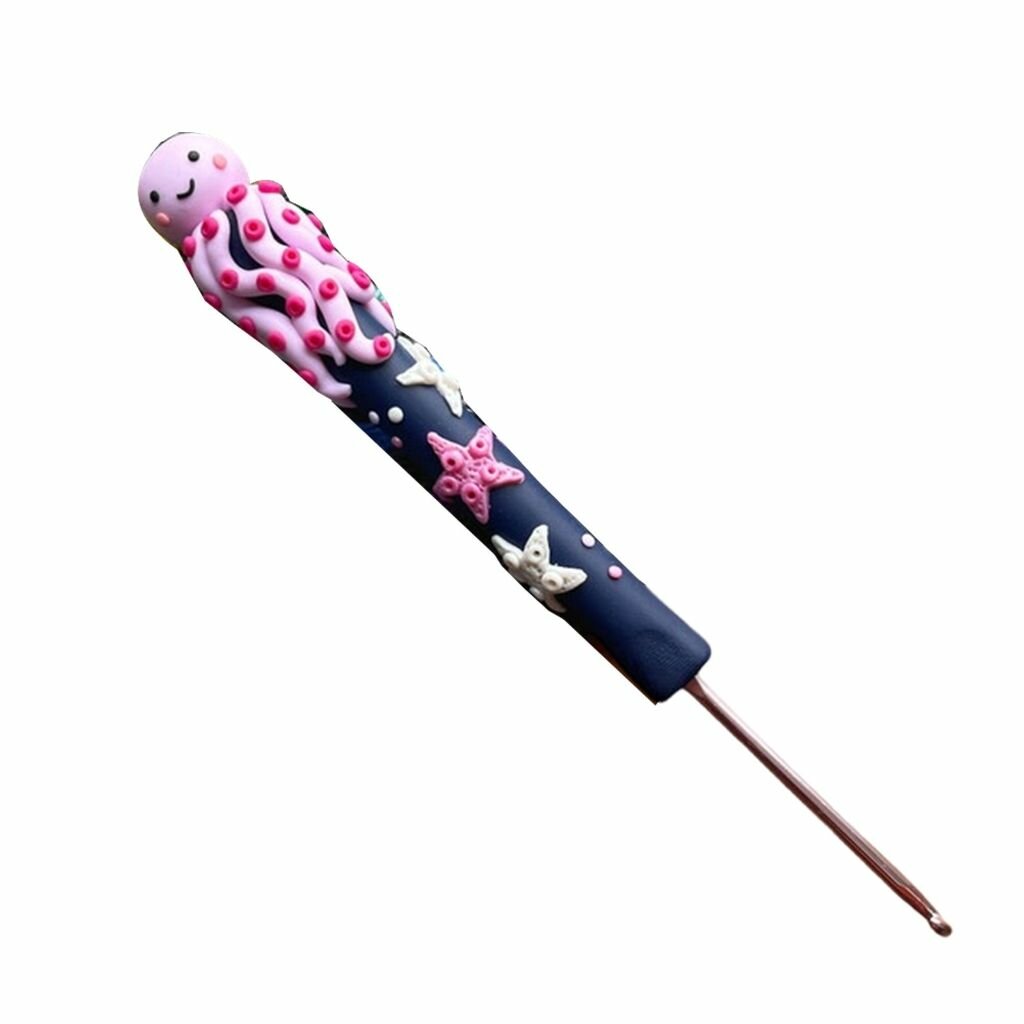 Крючок для вязания гномов, осьминог, радуга, эргономичная вязальная игла любителей DIY