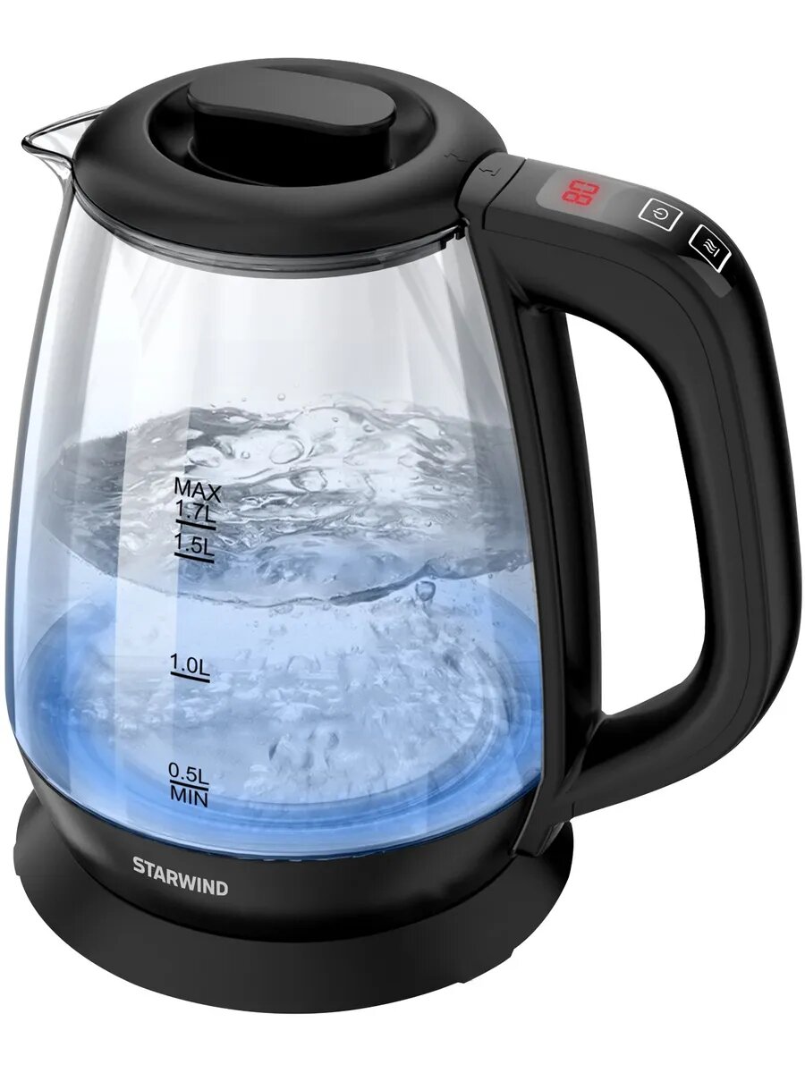 Чайник электрический StarWind SKS3036 1.7л. 2200Вт черный