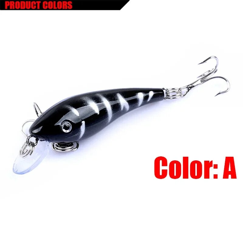 Плавающая блесна WDAIREN Minnows 5,8 см 4,5 г Черный, A