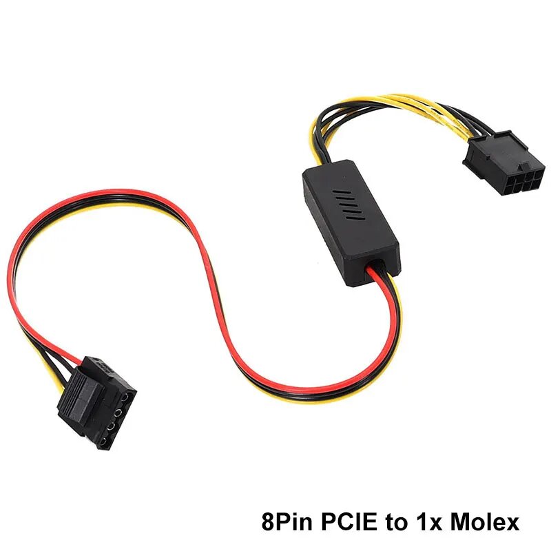Кабель-адаптер Angitu 8Pin GPU к SATA/Molex 1xMolex