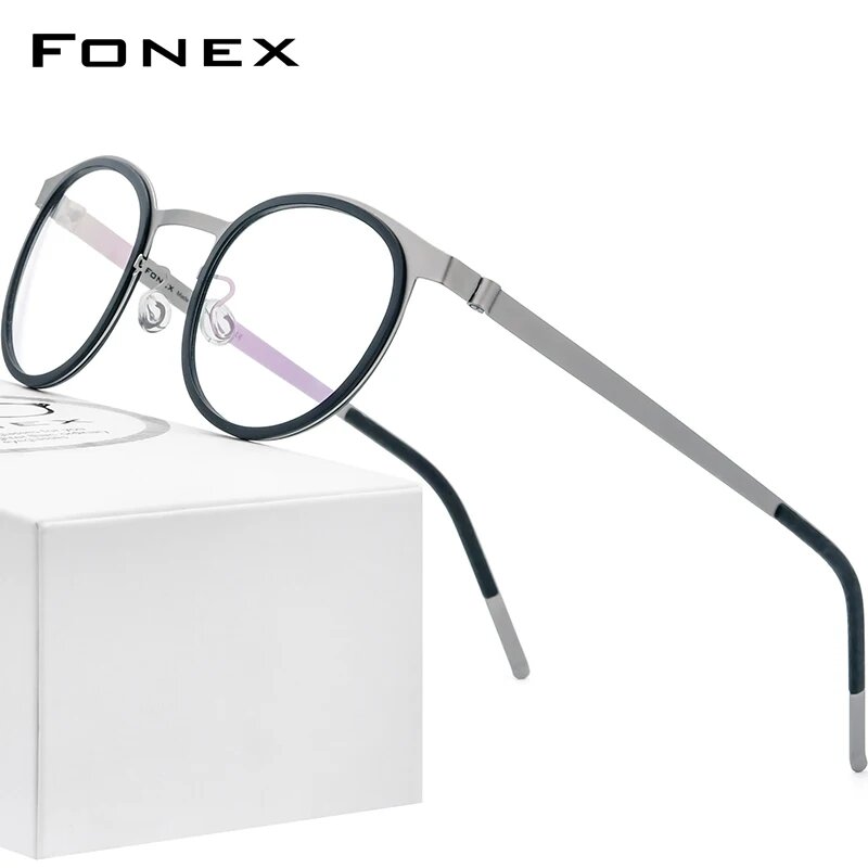 FONEX круглые очки BALCK