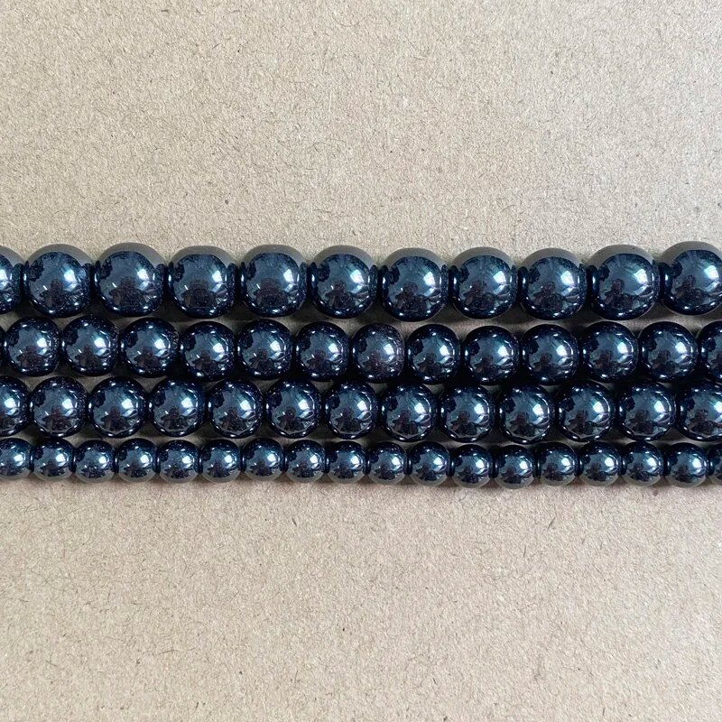 Черный гематит, бусины 4-10 мм, 15 дюймов, Tony and Beads 4mm 95pcs beads