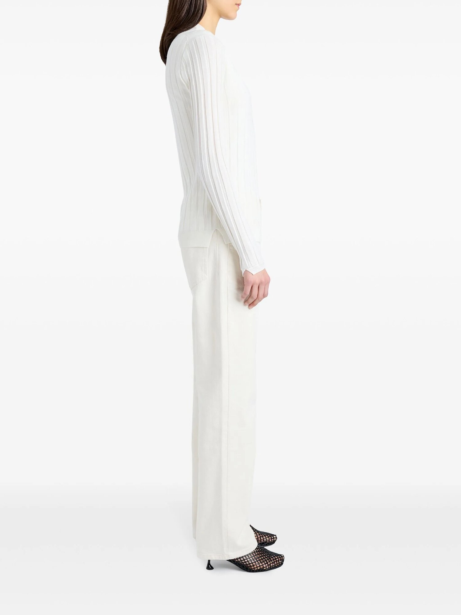 Кардиган Proenza Schouler White Label Hattie, размер 0, white — фото 1