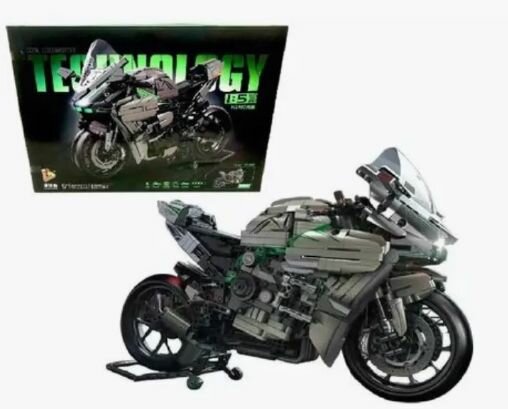 Конструктор пластиковый 672103 Мотобайк, серия Technology 1968 деталей