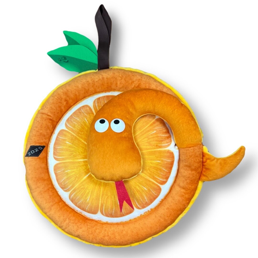 Мягкая игрушка-подушка Мальвина Мандаринка, 33х33 см, на молнии, Символ года (12291)