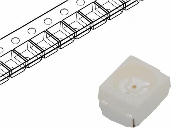 Светодиод KINGBRIGHT KA-3528SGS LED SMD 3528, PLCC2 green 12 25mcd 3.5x2.8x1.9mm 120 град. 20mA 1шт