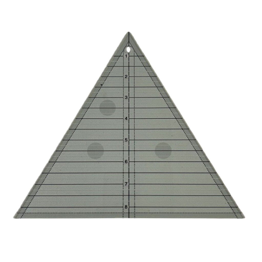 Многофункциональная акриловая линейка для трубок, линейка для швейных шаблонов, треугольная форма