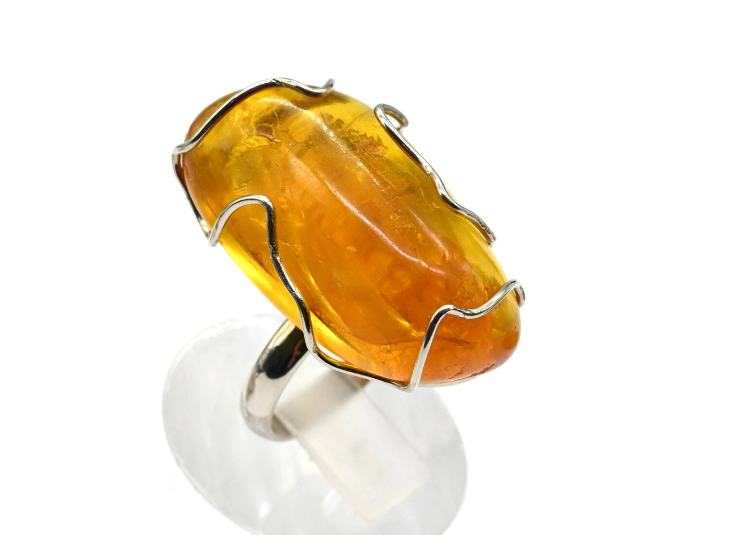 Кольцо, янтарь