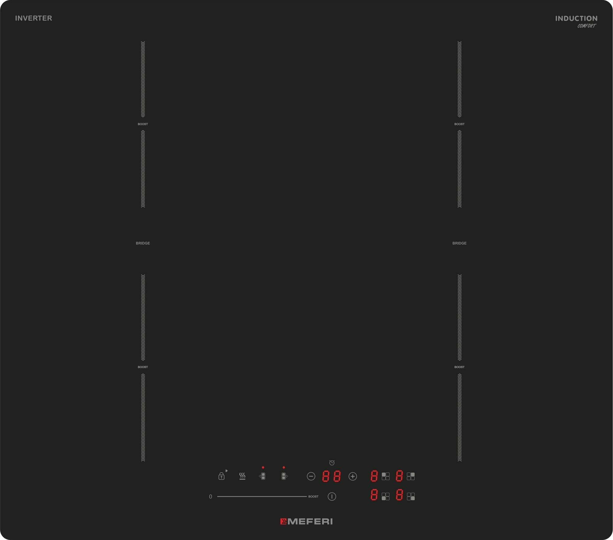 Индукционная варочная панель с инвертором MEFERI MIH604BK COMFORT