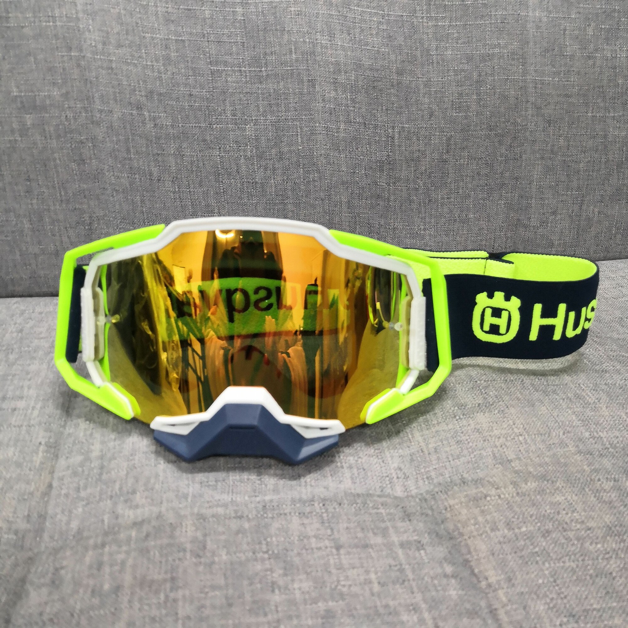 HUSQVARNA Защитные очки для шлема для мотокросса ATV BMX MTB MX Ветрозащитные очки для гонок на мотоциклах