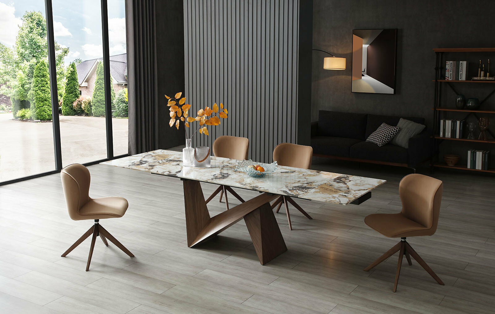 Стол Portofino + 4 стула Sofia