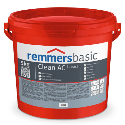 Очиститель Затирки Remmers Clean AC Basic 5кг Удаление Остатков Строительного Раствора, Известковых и Цементных Разводов.