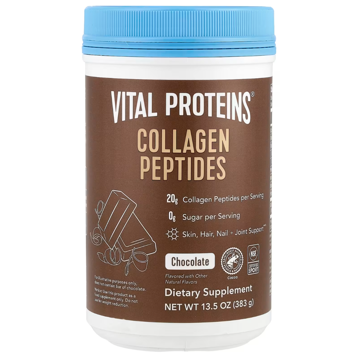 Vital Proteins Коллагеновые пептиды шоколад 383 г (13 5 унции)