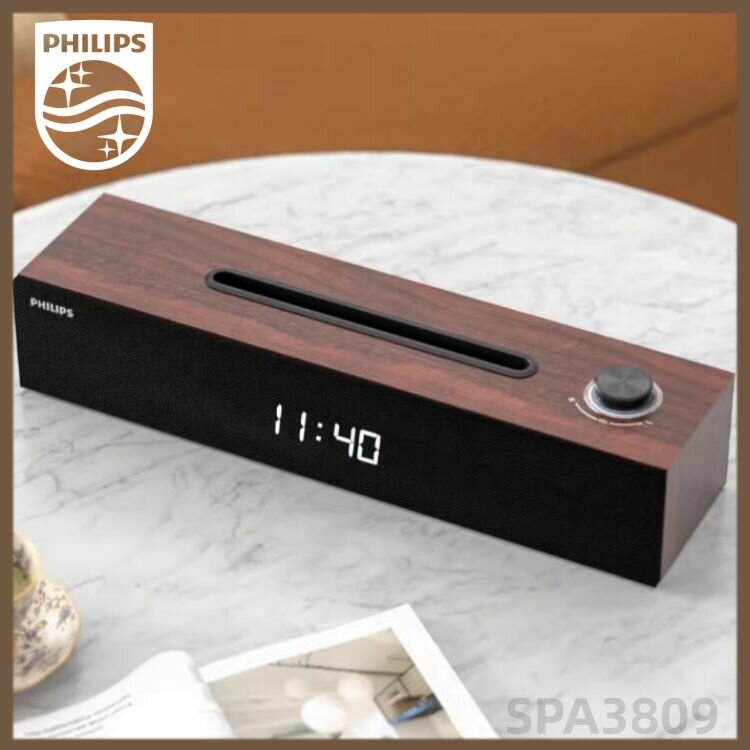 Акустическая система PHILIPS SPA3809 Настольный usb настольный bluetooth деревянный динамик