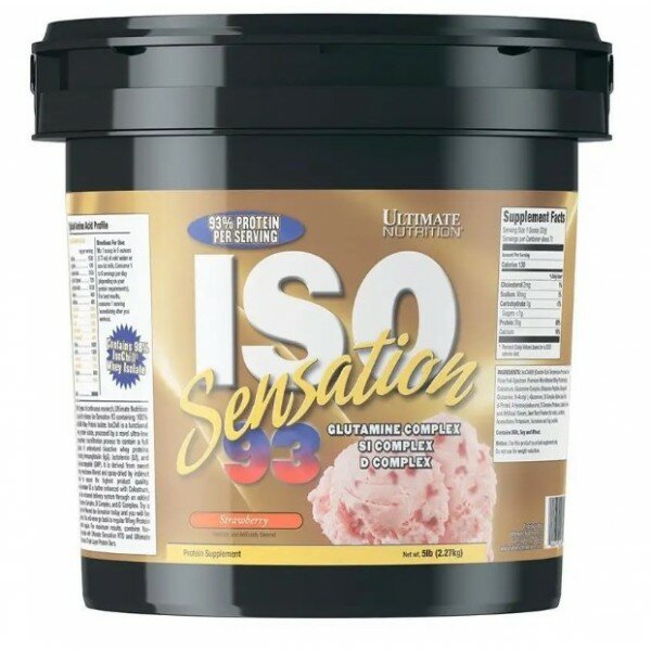 Протеин Ultimate Nutrition ISO Sensation 2270 гр Клубника