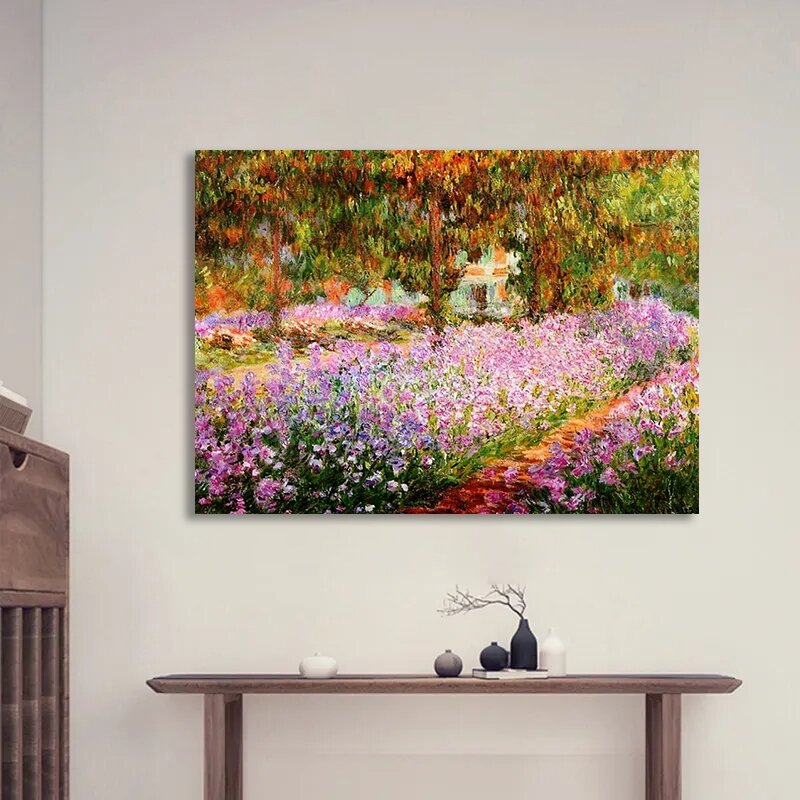 Клод моне / Сад художника в Живерни, Репродукция картин, 40х60 см.