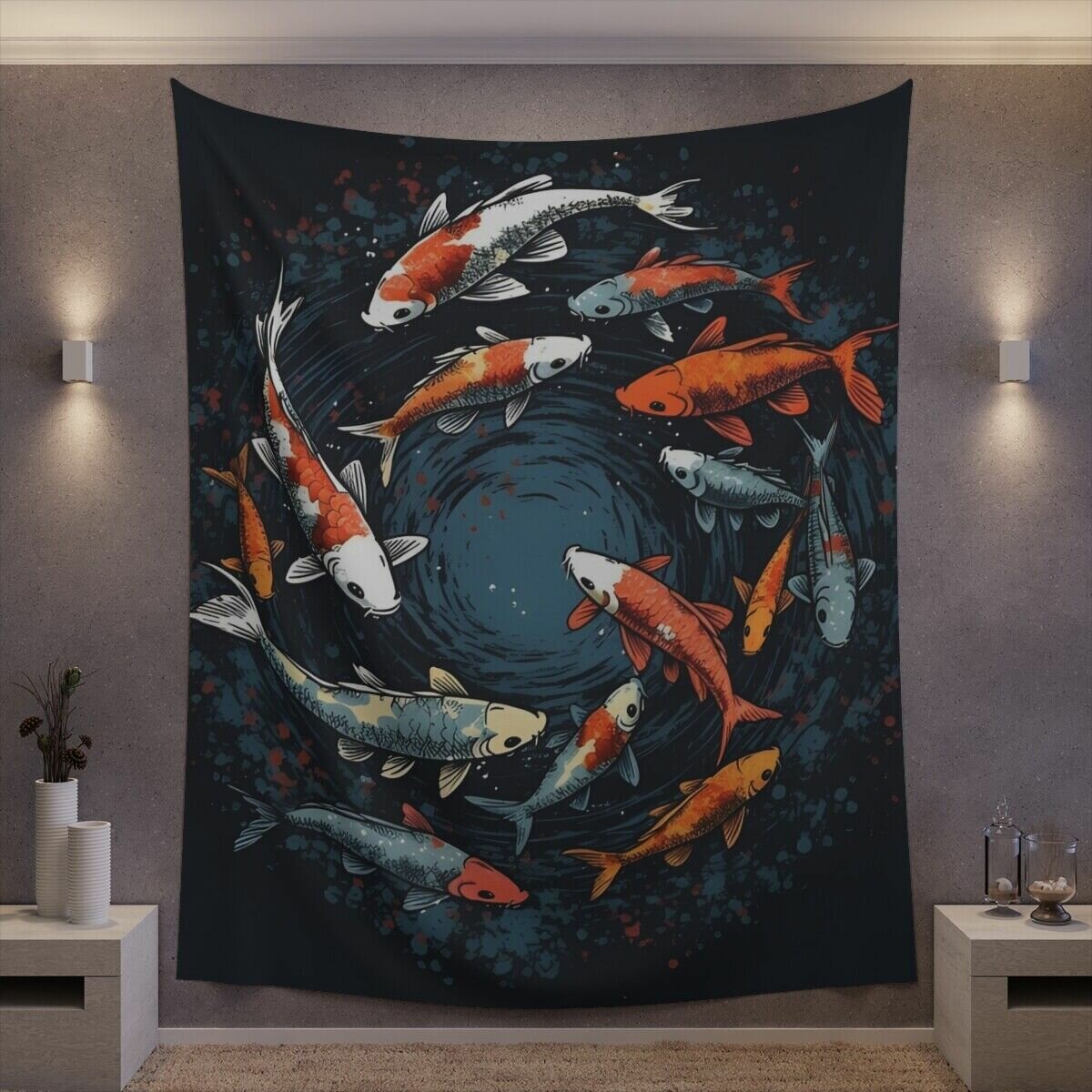 Гобелен Koi Fish Японское искусство