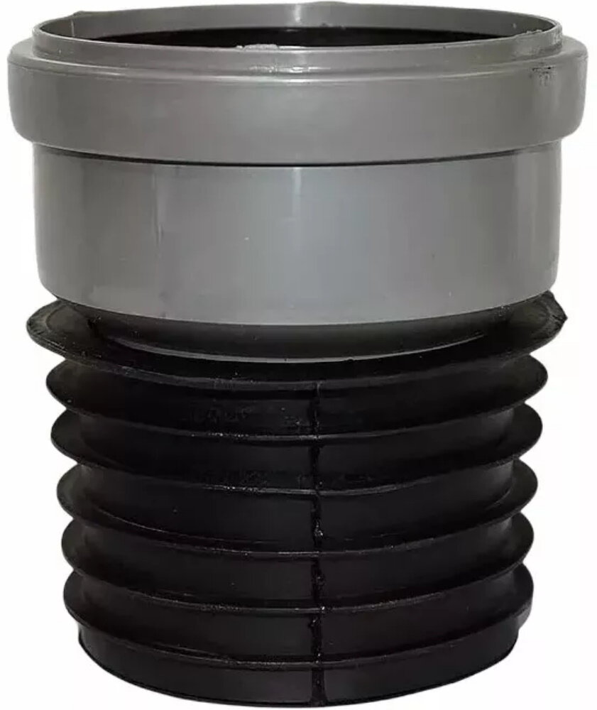 Муфта переходная FT / ФТ ремонтная, полипропиленовая, серая, диаметр 110мм / фитинги