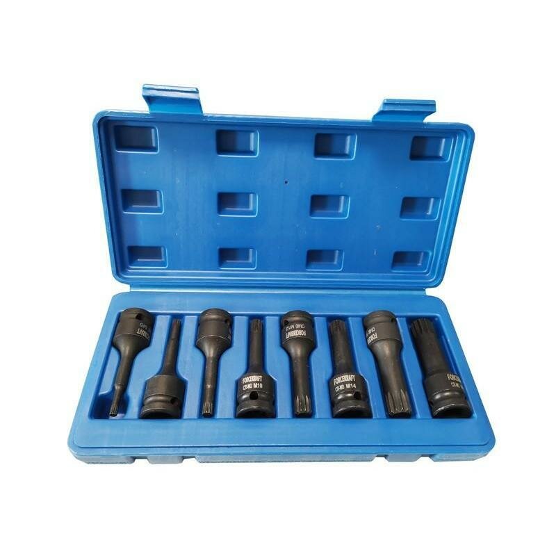 Набор головок-бит HEX ударных длинных 8пр,1/2" (H5-H19) CrMo