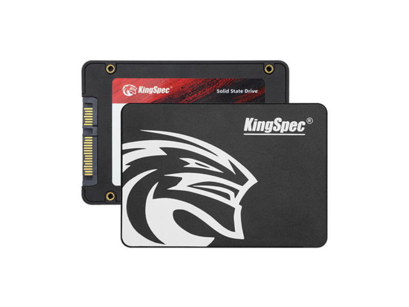 Твердотельный накопитель KingSpec SSD 256GB SATA III 2.5" R550/W520MB/s 3D NAND MTBF 1M 65000/70000 IOPS 120TBW