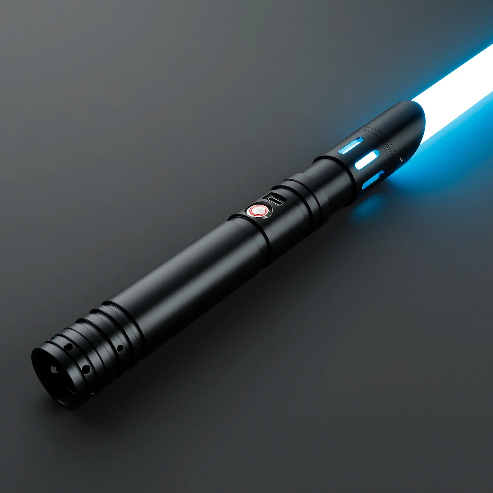 DamienSaber Force Heavy Dueling Light Saber C007 Black, 16 Sounds XRGB3.0