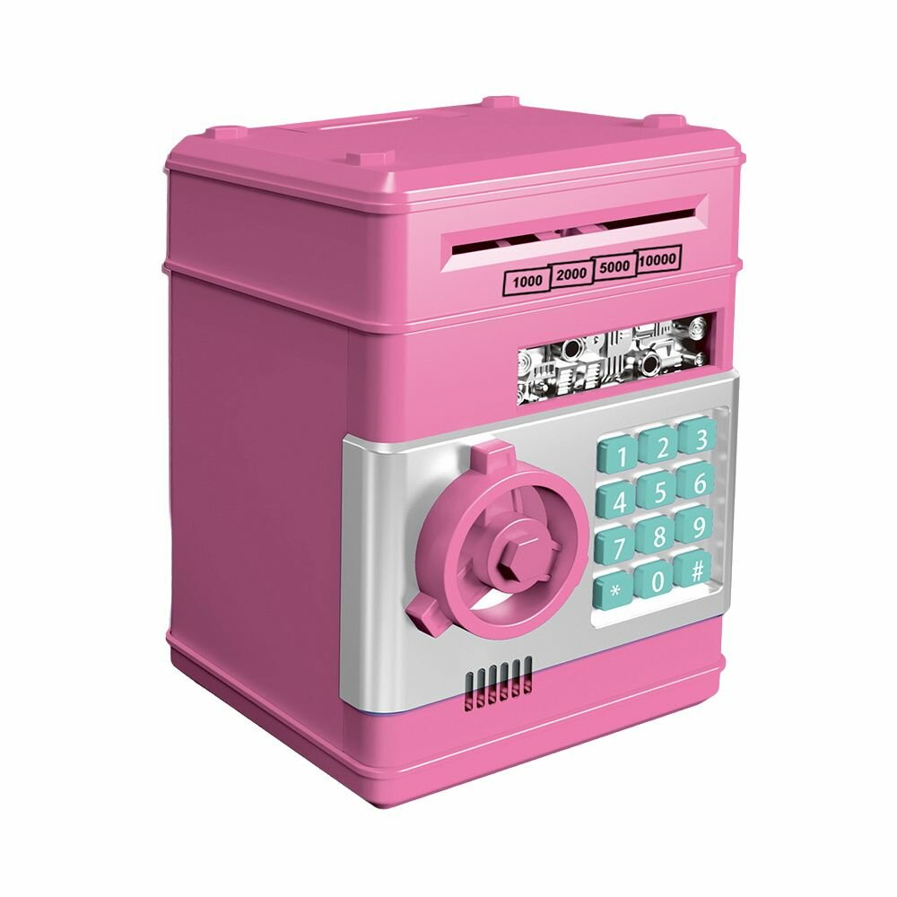 Электронный мини-банкомат-копилка-сейф с паролем, копилка для денег для мальчиков и девочек, автоматическая прокрутка бумаги, хранение наличных монет, идея для подарка на день рождения