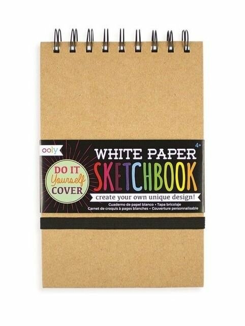 OOLY скетчбук для рисования с белой бумагой 118-101, плотность 110 г/м , 75 листов