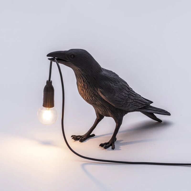 Resin Lucky Bird Crow Настенный светильник 220V