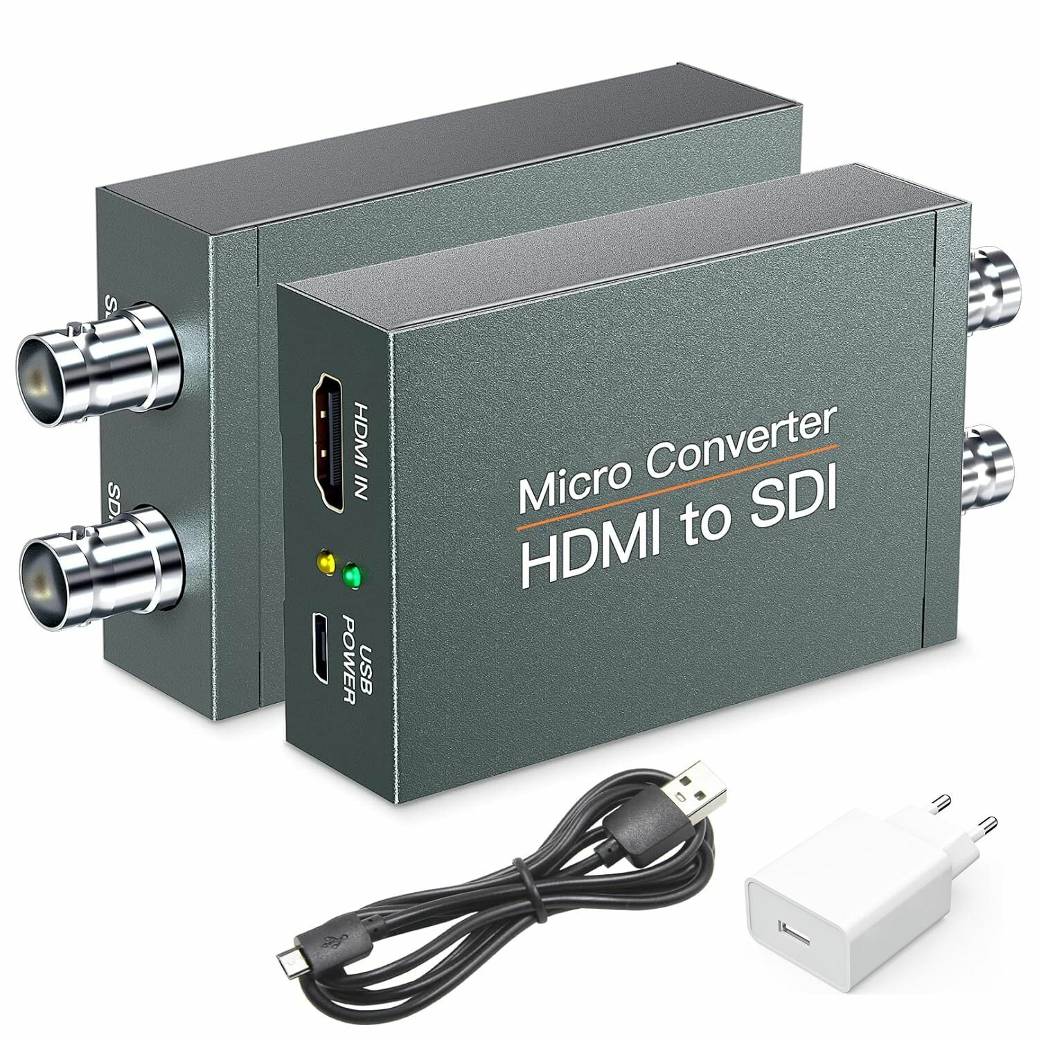 Конвертер Pincheson HDMI-SDI с аудиоэмбеддером, 2 встроенных устройства с SDI
