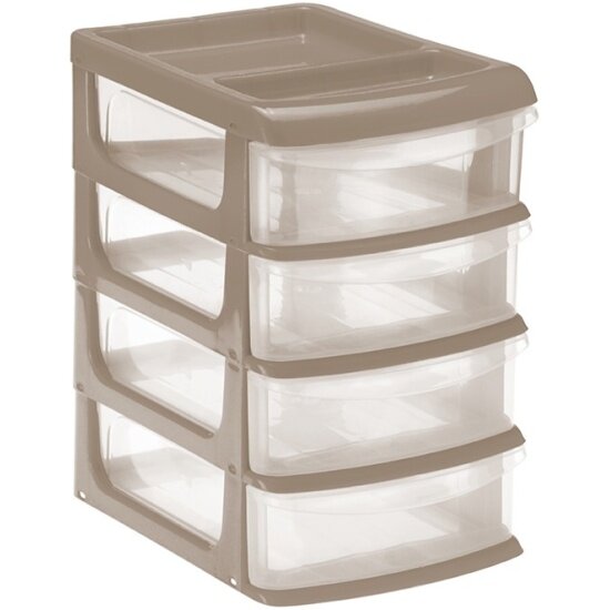 Универсальный бокс малый Idea (4 секции) М 2764 капучино