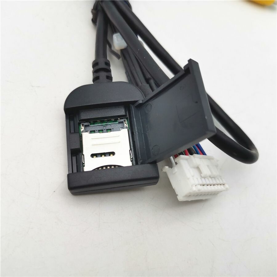 20-контактный расширенный интерфейсный кабель RCA Aux-In/Out с гнездом для SIM-карты 4G для Android-магнитолы