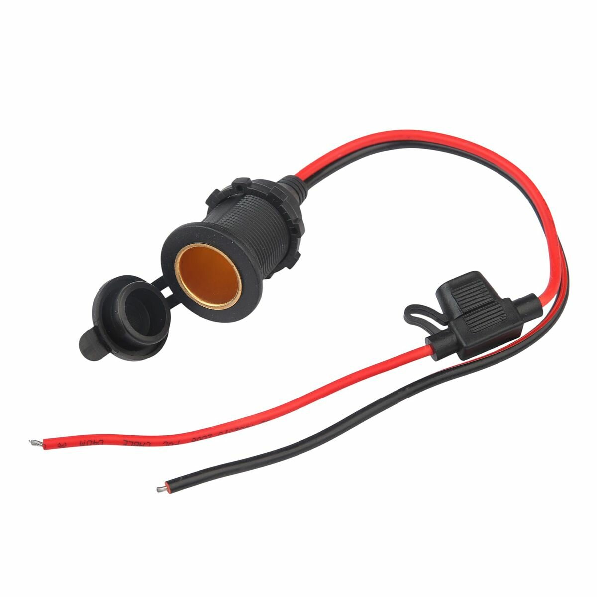 Гнездо прикуривателя, для грузовых автомобилей, чёрное, пластик, 1 гнездо