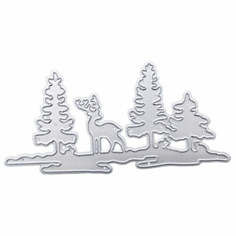 Рождественский трафарет для вырезания оленя для творческих поделок из бумаги